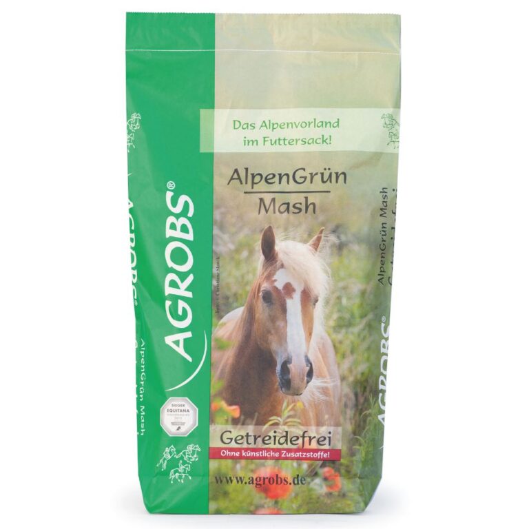 Agrobs Alpengrün Mash 15 kg – Lækker urtemash til heste
